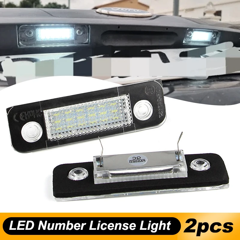 2PCS Canbus LED License Light 12V For Ford Fiesta MK5 2001-2008 Fusion ...