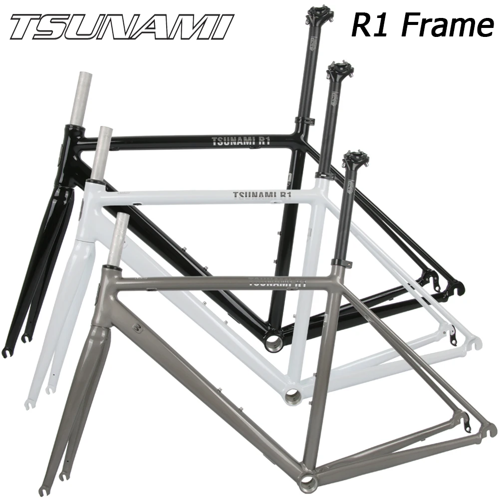 TSUNAMI-R1-Aluminum-Alloy-Road-Bicycle-Frame-700C-Rim-Brake-C-Clamp ...