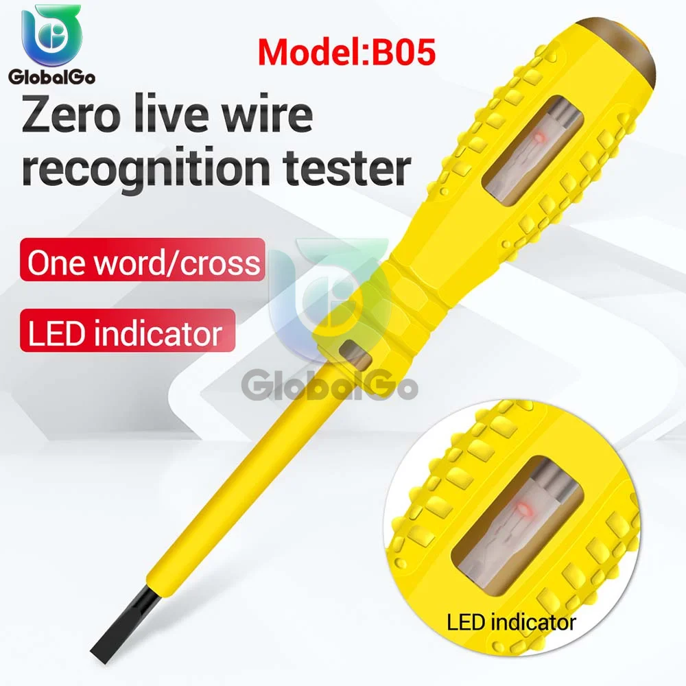 Voltage Detector Test Pen Induced Electric Screwdriver Probe Zero Live ...