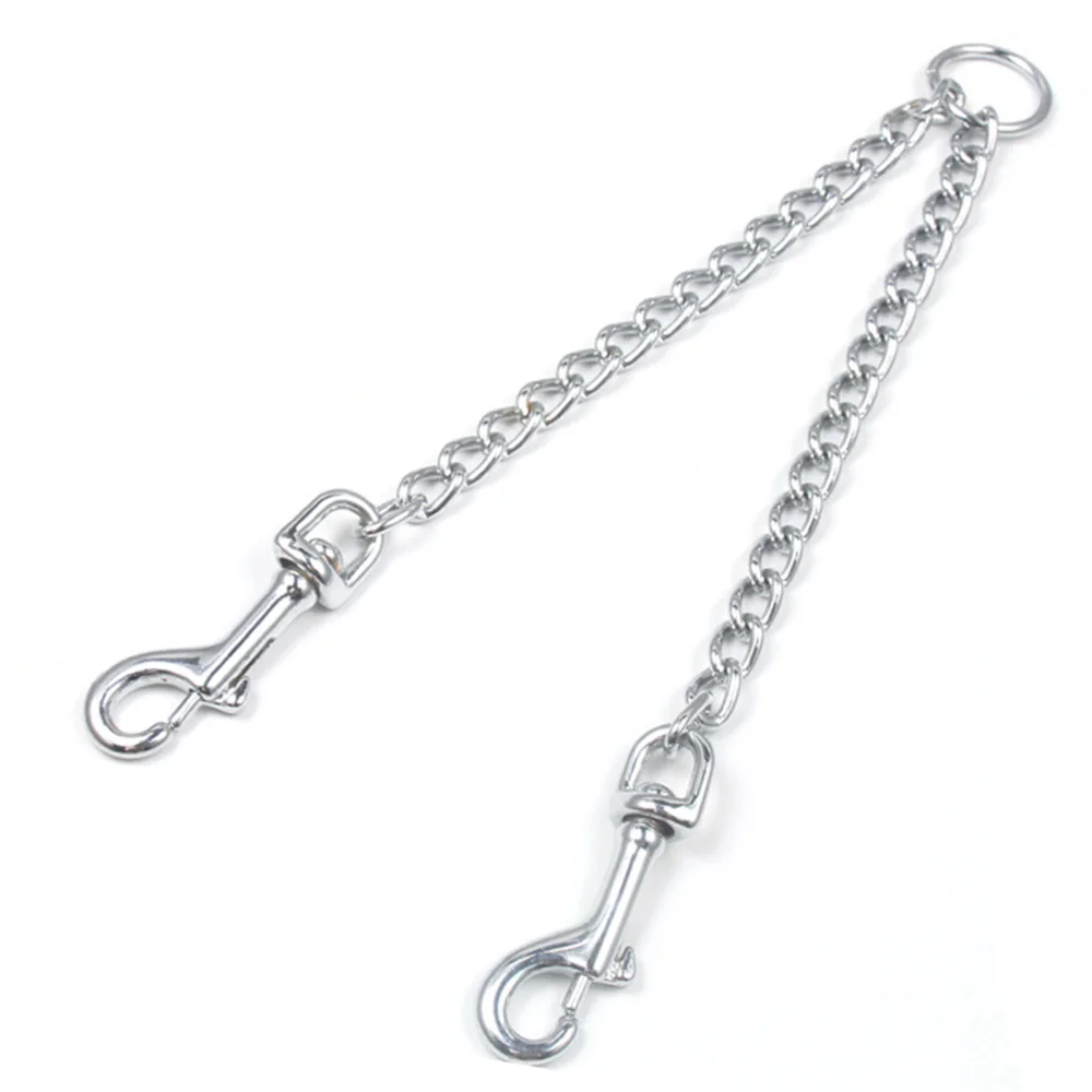 2 Dogs Leash Heavy Duty Stainless Steel Double Dog Coupler Twin Lead 2 ...
