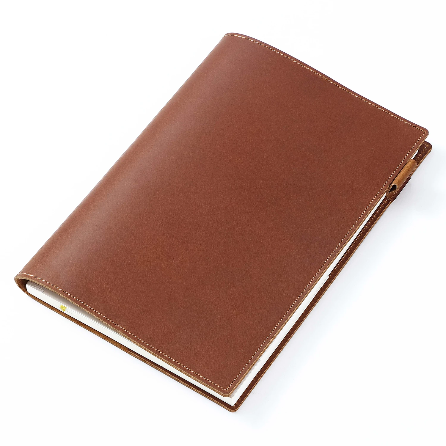 100% Genuine Leather Notebook Planner Book Cover B5 For MD Diary ...