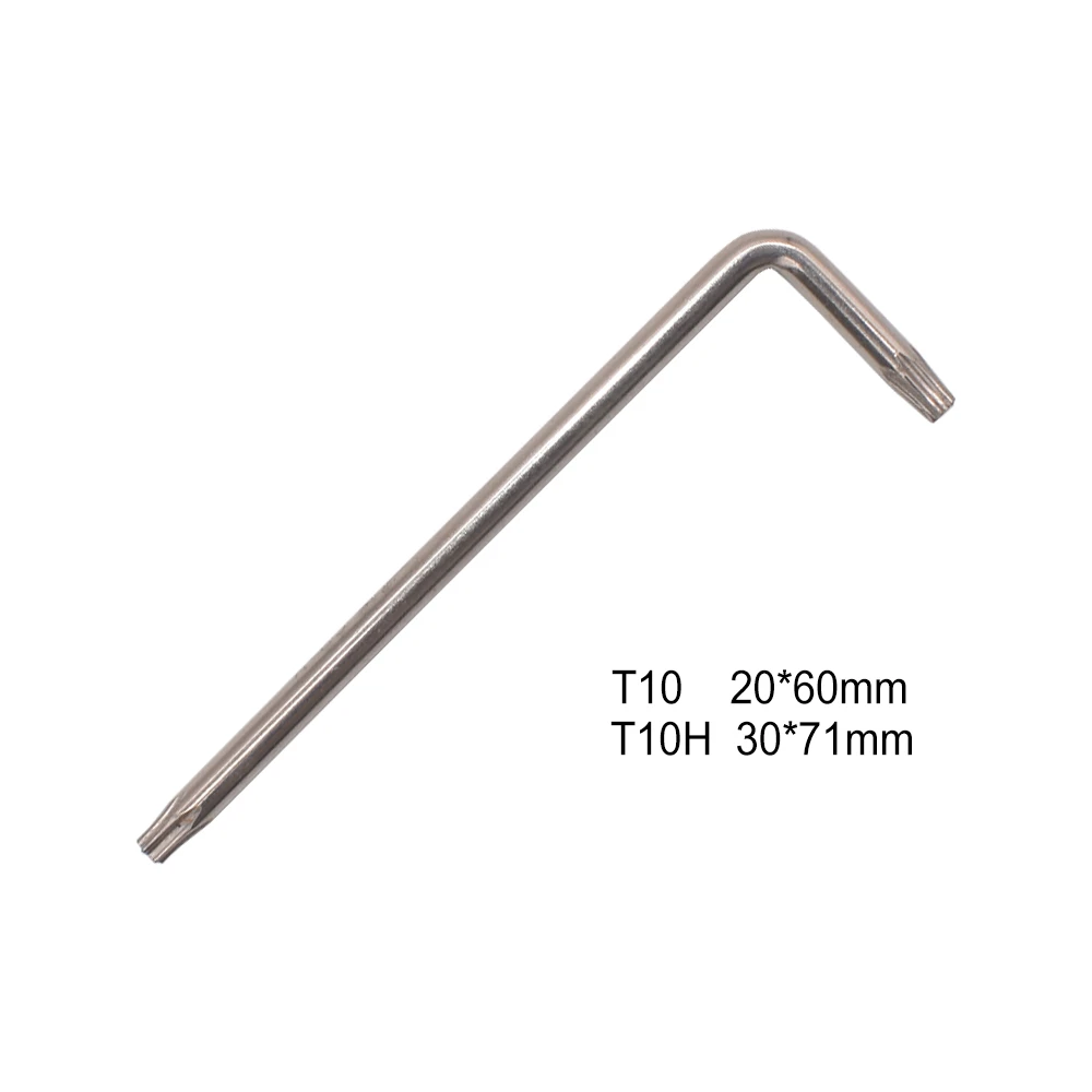 T10 L Shape Torx Wrench Security Bit Wrenches Standard Star Tamper ...