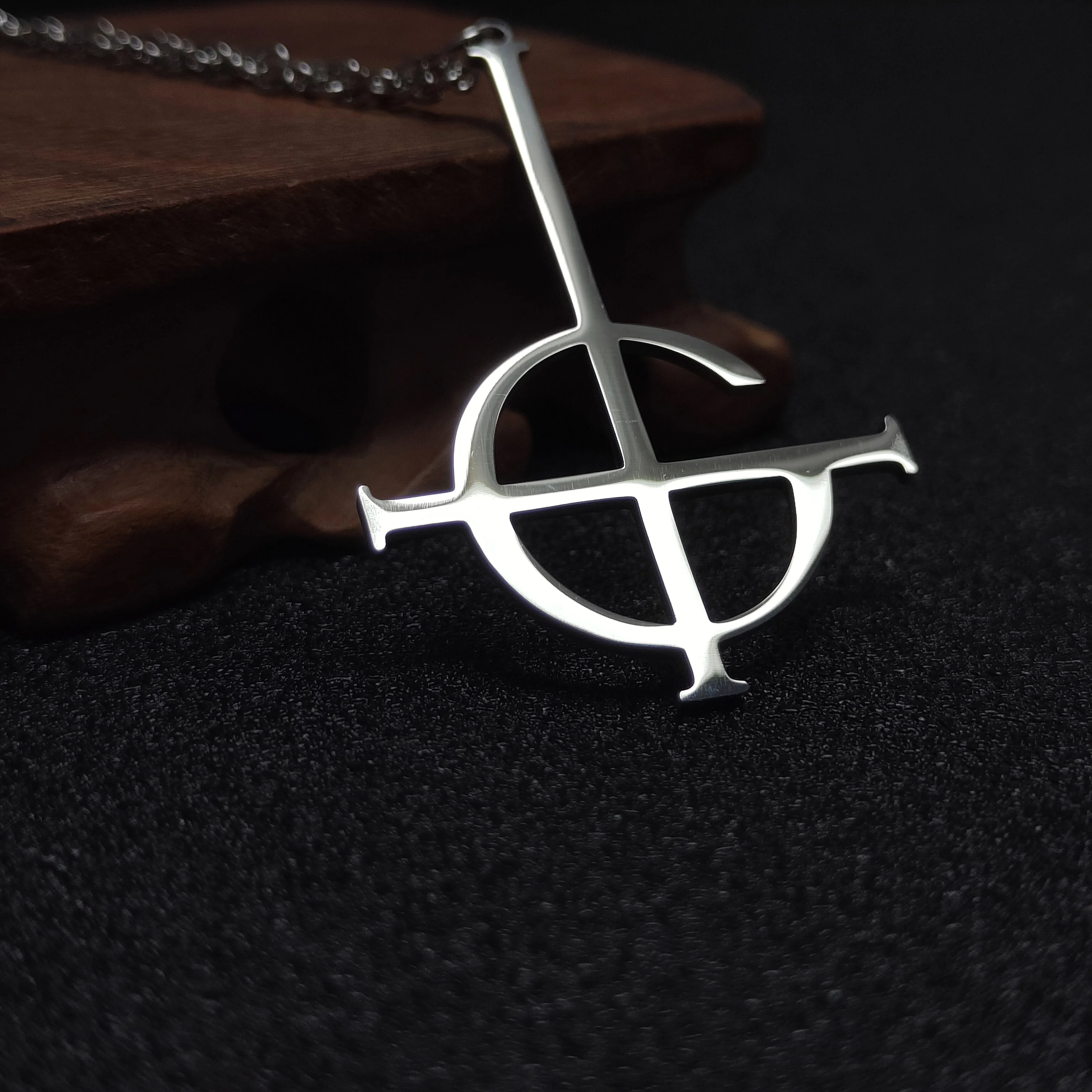 Ghost-BC-Nameless-Stainless-Steel-Necklace-Ghoul-Band-Cross-Chain-Pope ...