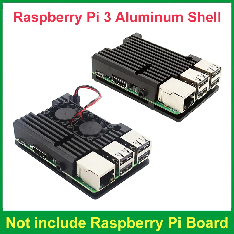 Raspberry-Pi-3-Aluminum-Case-Alloy-Metal-Shell-Enclosure-for-Raspberry ...