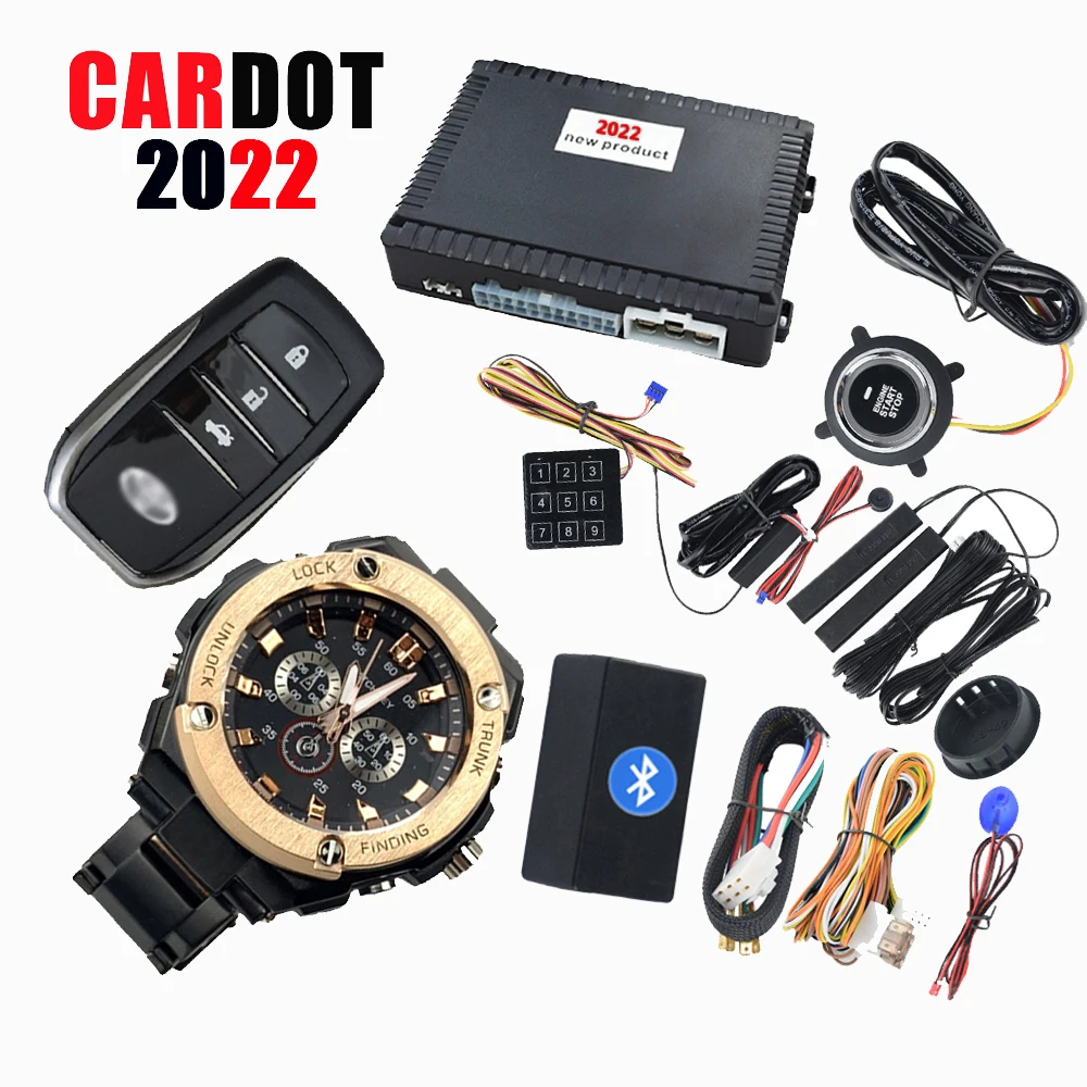 Smart Phone App Control Car Lock Unlock Start Stop Engine Watch Key ...