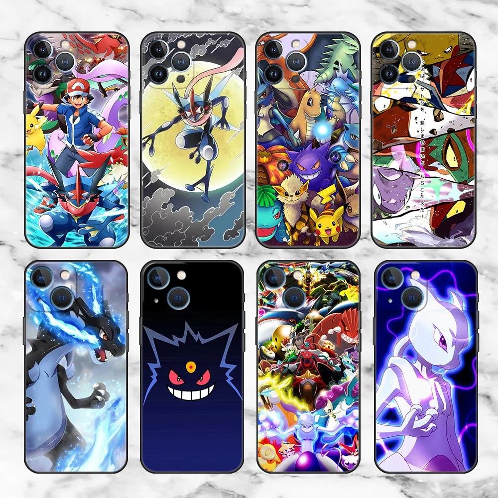 Hot Pokemon Game For Apple iPhone 13 Pro Max 11 12 Mini Soft Phone Case ...