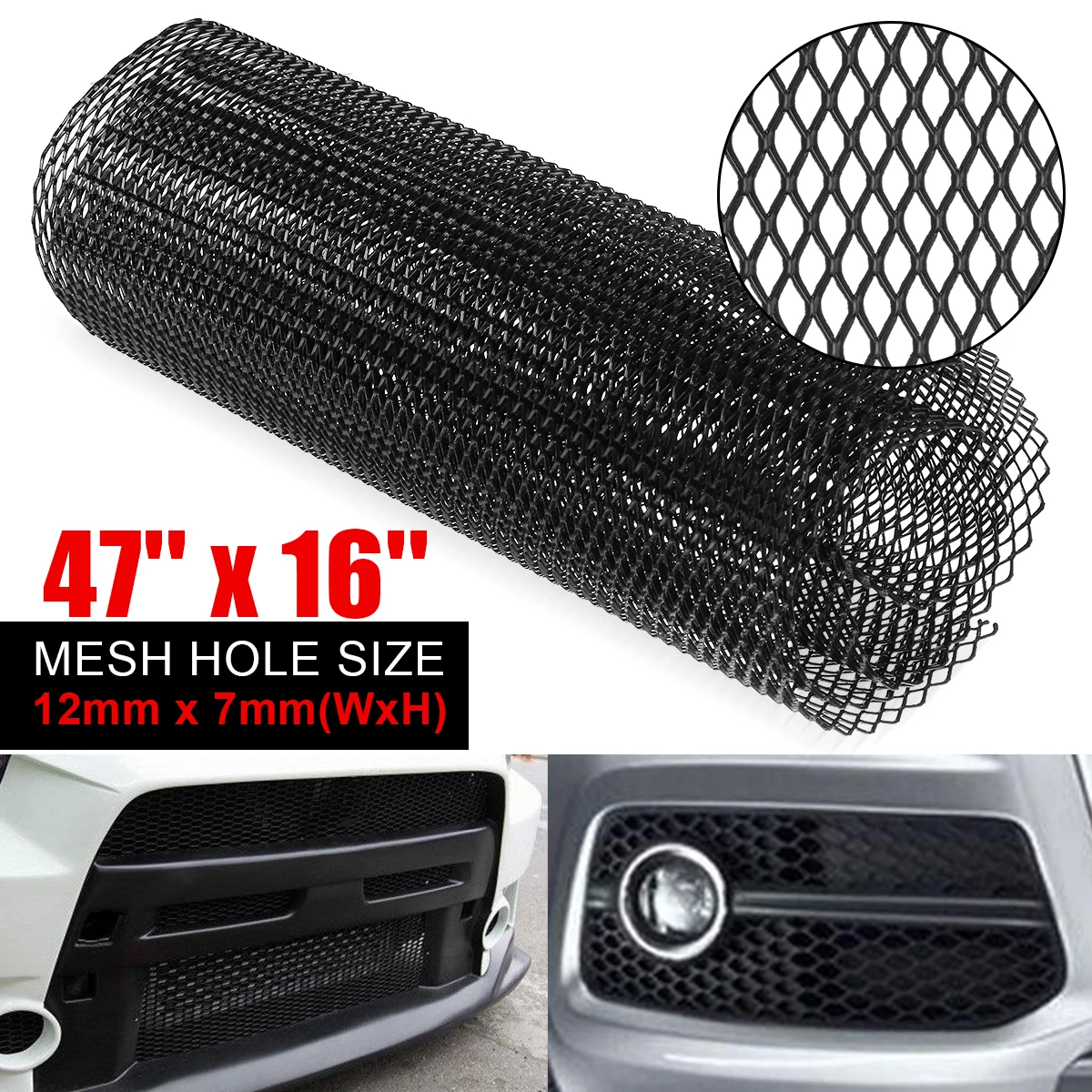 120X40cm-Universal-Car-Styling-Air-Intake-Racing-Honeycomb-Meshed ...