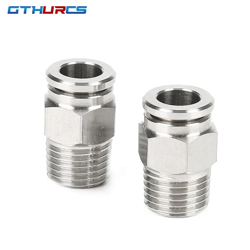 1 шт. Пневматический воздушный соединитель 304, фитинг из нержавеющей стали PC/PCF/PL/PB/SL/PLF ...