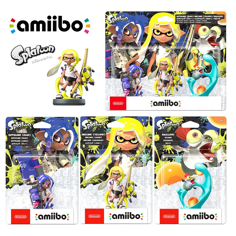 ARTSWIFT-Amiibo-Splatoon-3-Series-Figure-Triple-Pack-Inkling-Yellow-Octoling-Blue-Smallfry-Asian ...