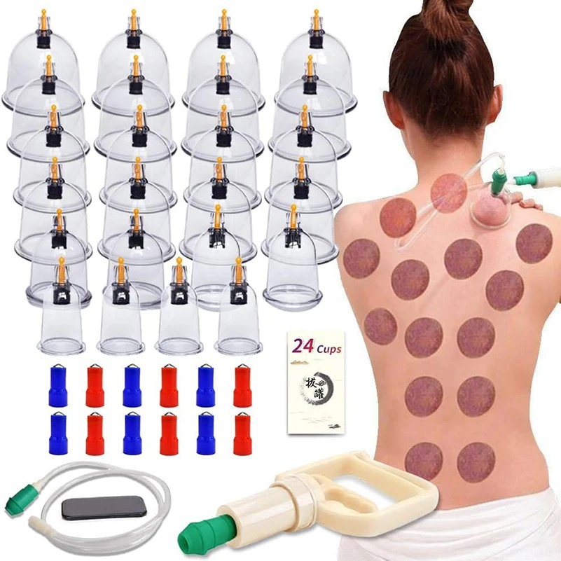 32-Cupping-Therapy-Set-Vacuum-Massager-Ventosa-Professional-Suction ...