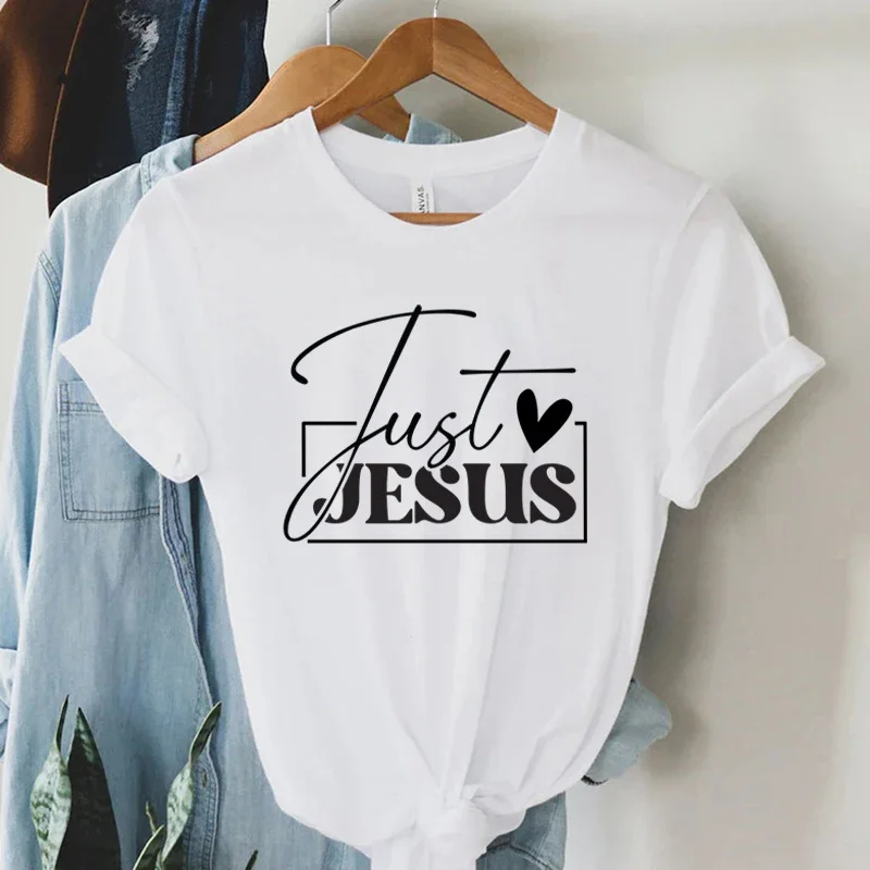 Just-Love-Jesus-Print-Women-T-Shirts-Christian-Jesus-Letter-Shirt ...