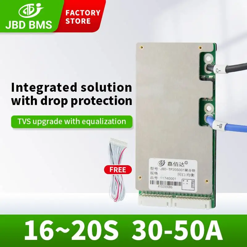 Jbd 16s 17s 20s bms 48v 60v 72v 30a 40a 60a lifepo4 bms placa de ...