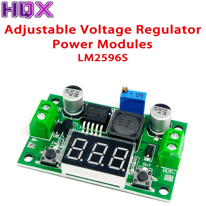 DC-DC Buck Step Down Module LM2596S DC/DC 4.0~40V to 1.25-37V Adjustable Voltage Regulator With ...