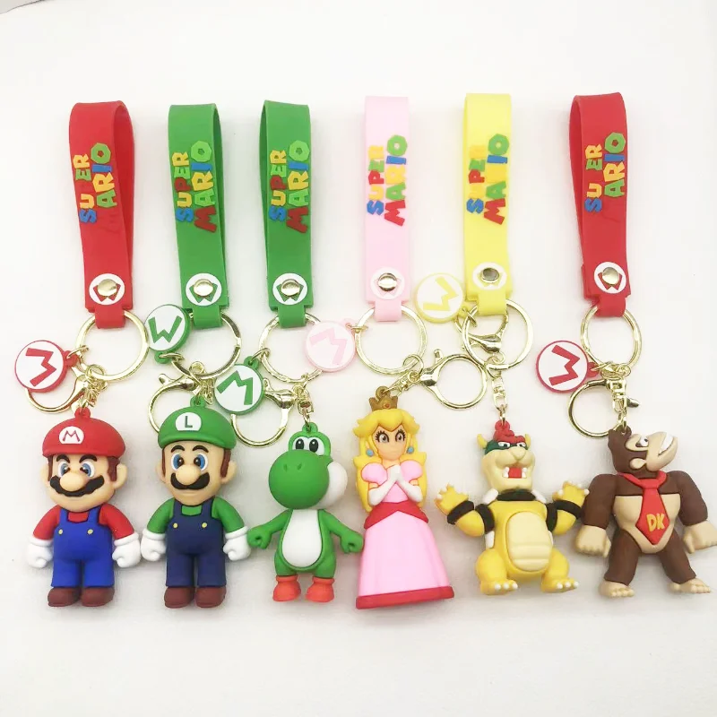 Game-Super-Mario-Bros-Kawaii-Keychain-Dolls-Mario-Luigi-Anime-Figures ...