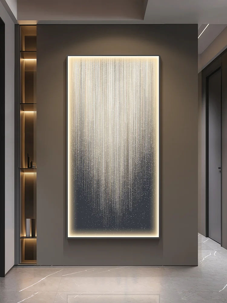 Modern Home Decor LED Flowing Light Mural Lights Minimalist Living Room ...