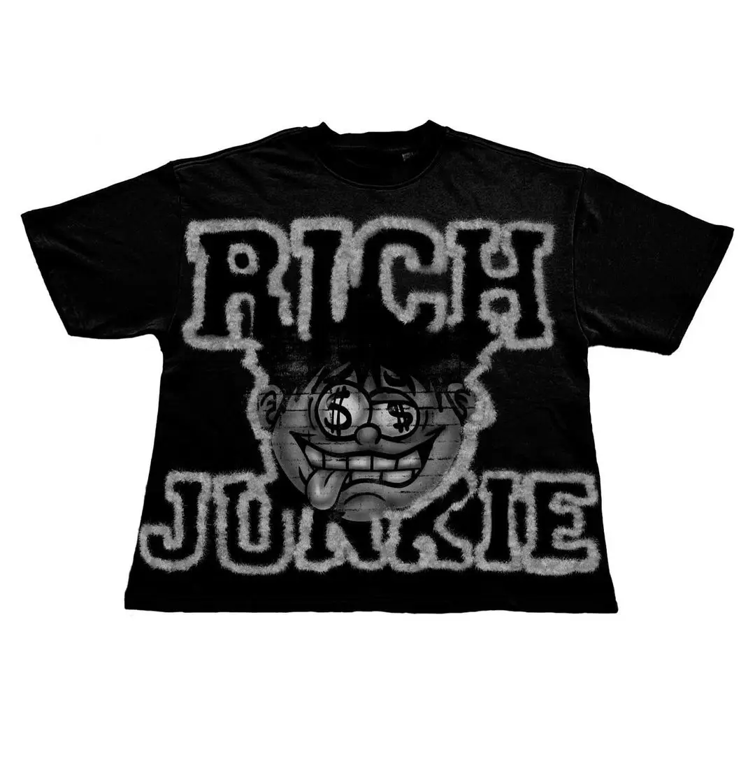 American-Gothic-Dark-Y2K-English-Graffiti-Print-T-shirt-Men-s-Summer ...