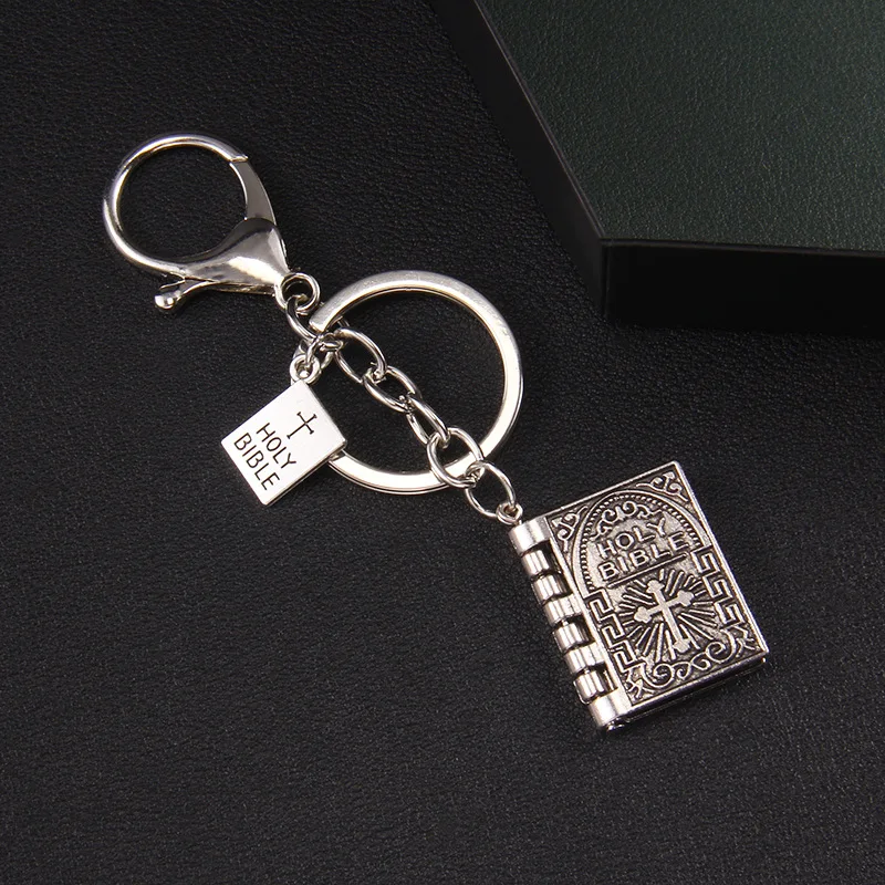 Mini-English-HOLY-Bible-Keychain-Religious-Christian-Jesus-Cross-Key ...