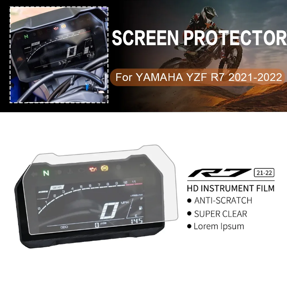 For-Yamaha-YZF-R7-YZFR7-2021-2022-Motorcycle-Instrument-Dashboard ...