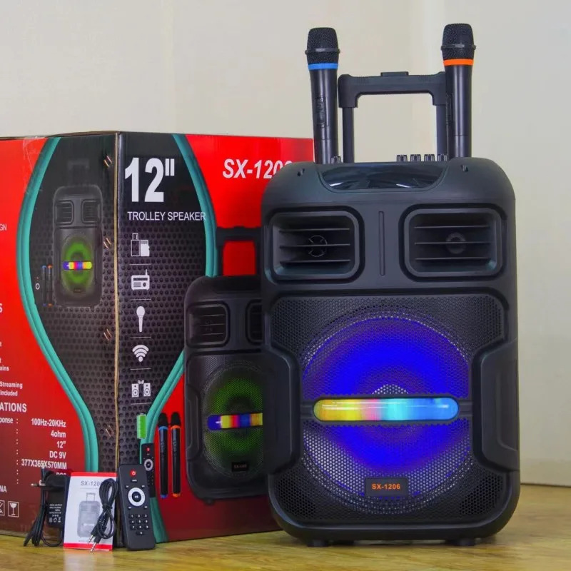 Bluetooth-Speaker-Powerful-Outdoor-Subwoofer-Karaoke-Speaker-Music ...