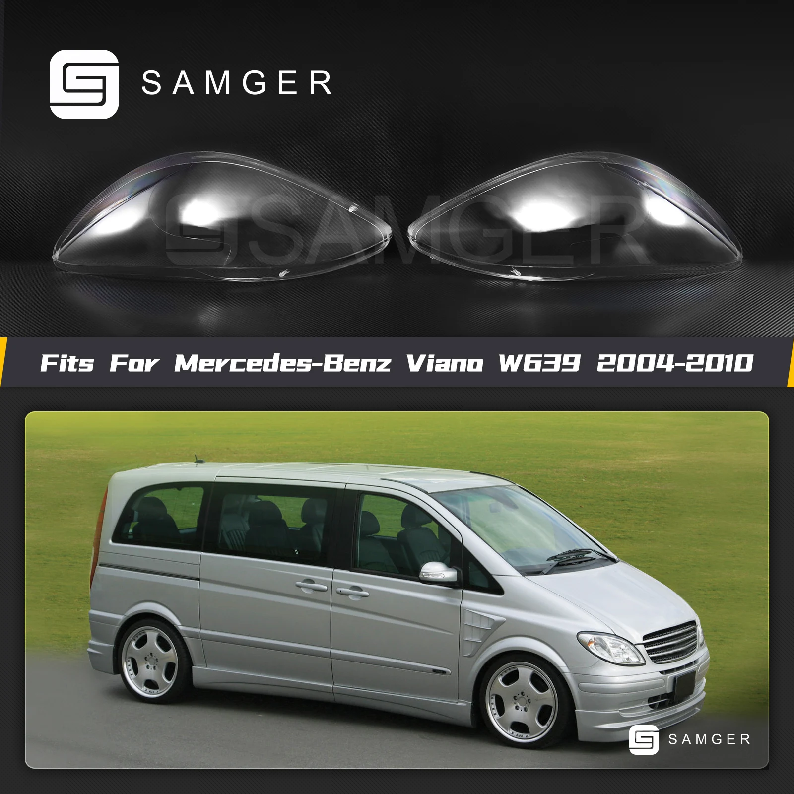 Samger-cubierta-de-lente-transparente-para-faro-delantero-de-coche-accesorio-de-repuesto-para ...