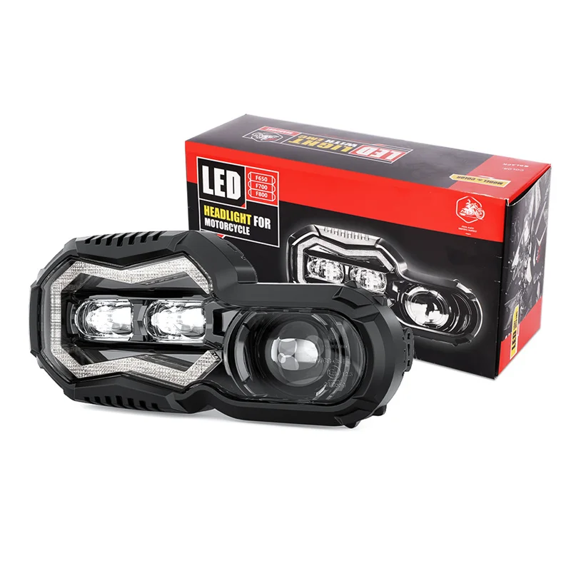Faros delanteros LED para motocicleta aprobados por E-mark, luz DRL ...
