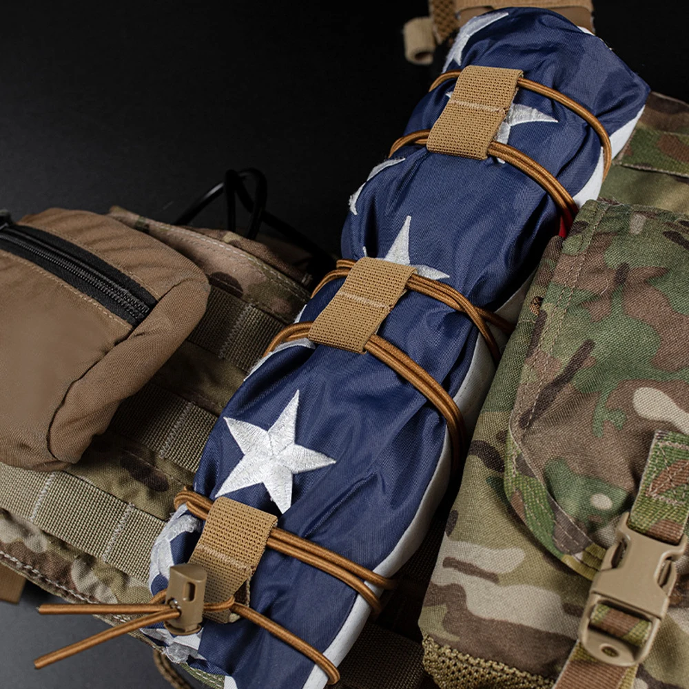 Tactical-Flag-Bungee-Elastic-Fastener-Strap-Shock-Cord-Reten-o-Molle ...