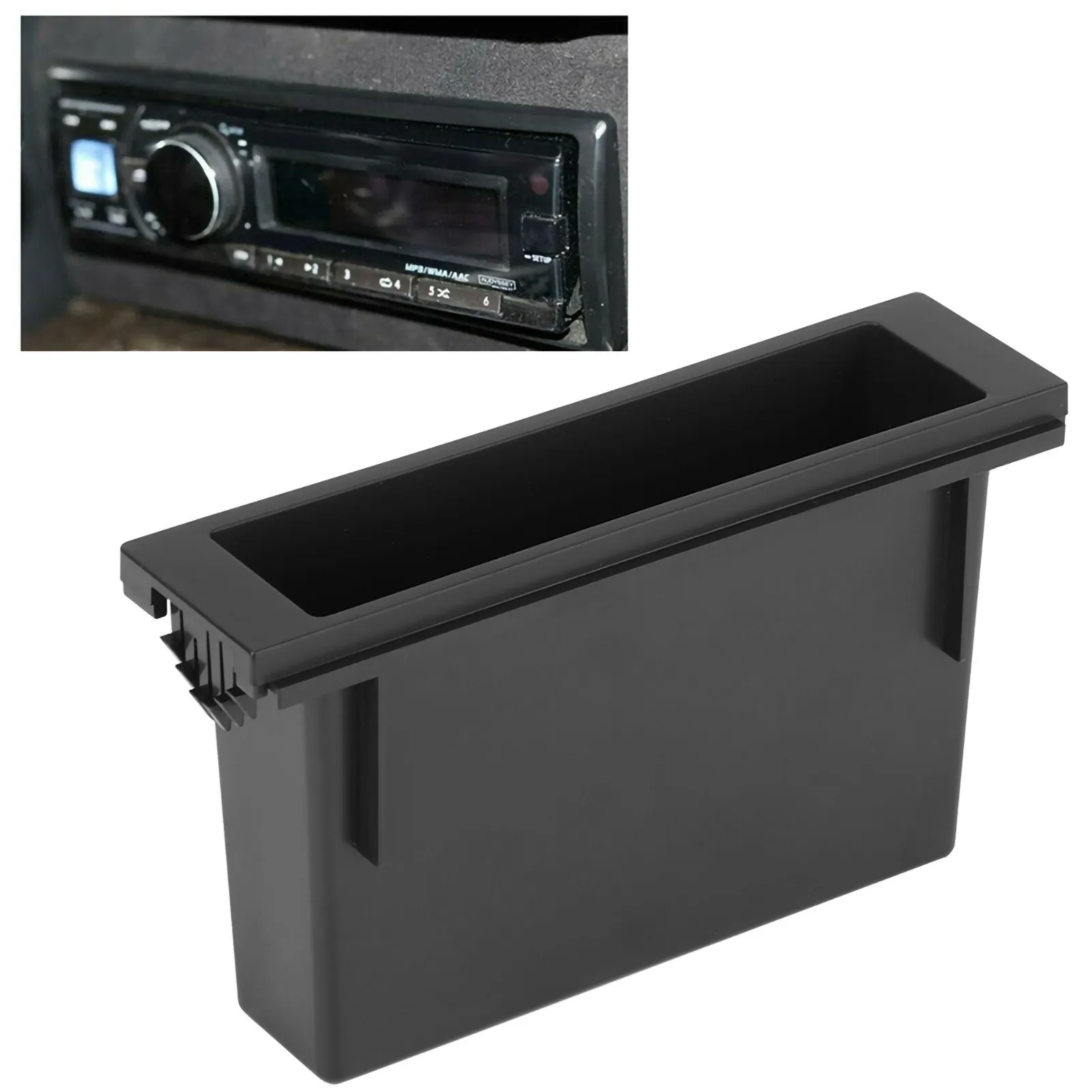 Car Auto Single 1Din Car Stereo Radio Dashboard Storage Box Inner ...