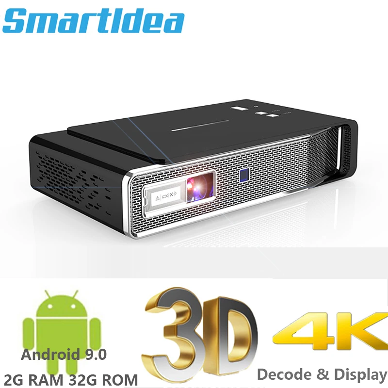 Smartldea V5 3d Projector Android 9.0 Wifi Daytime Proyector Native ...