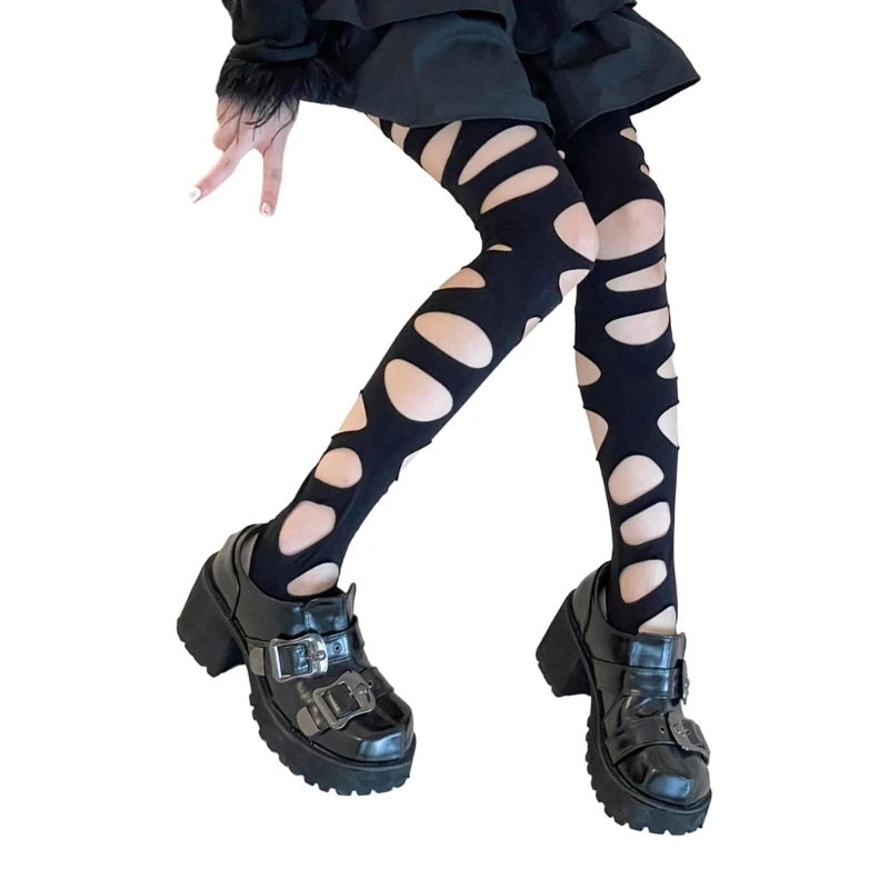 Women-Tights-Sheer-Thin-High-Waist-Tights-Distressed-Tights-Pantyhose ...