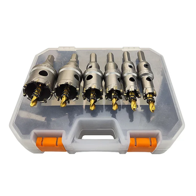 6pcs-16-32mm-Drilling-Crown-For-Stainless-Steel-TCT-Hole-Saw-Set ...
