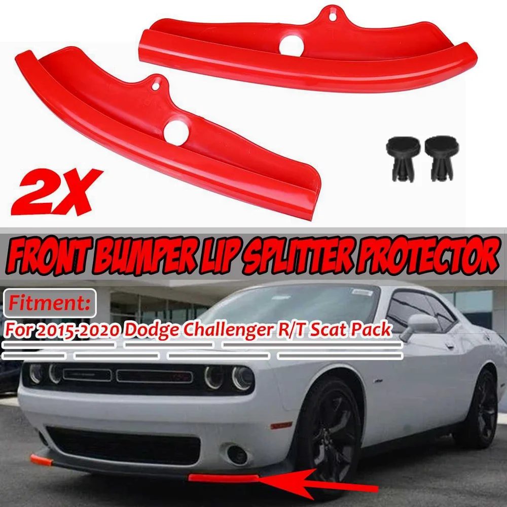 For Dodge Challenger R/T Scat Pack 15-20 Front Bumper Lip Splitter ...