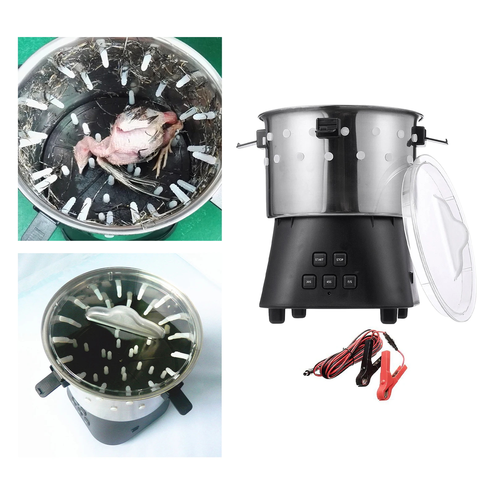 Mini Plucker Machine Automatic EU Plug Epilators Dehairing Chicken ...