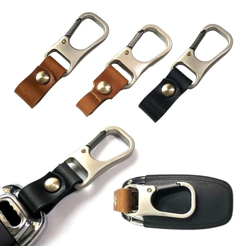 Handmade Genuine Leather Key Smart Wallet DIY Car Keychain Key Holder ...