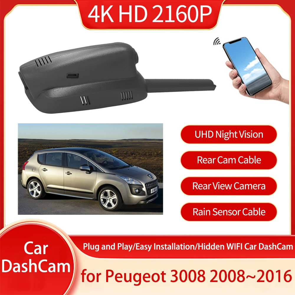 For-Peugeot-3008-2009-2011-2014-2015-2008-2016-T8-Accessories-4K-HD ...