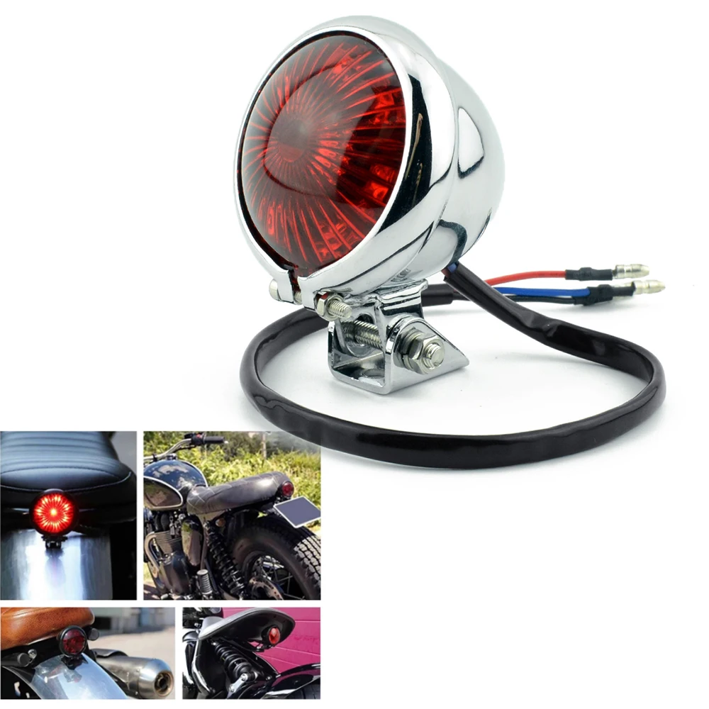 Motorcycle accessories Retro Modified LED taillights Cruise metal brake ...
