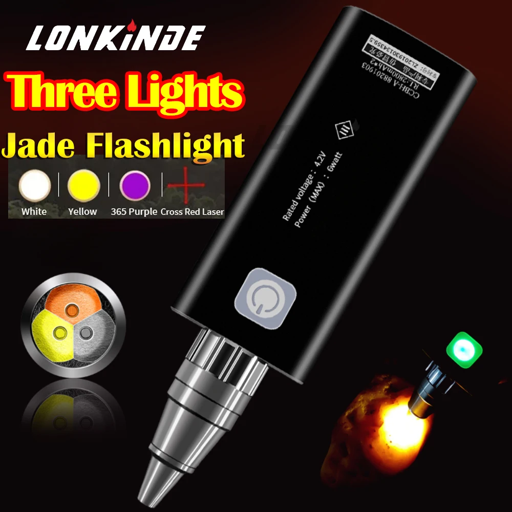 Professional Jade Identification Light 3 LED Light Source Multi Levels ...
