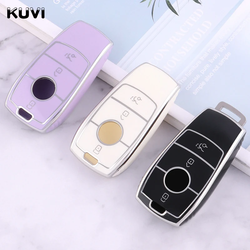 New TPU Car Smart Key Case Cover Shell Fob For Mercedes Benz A C E S ...