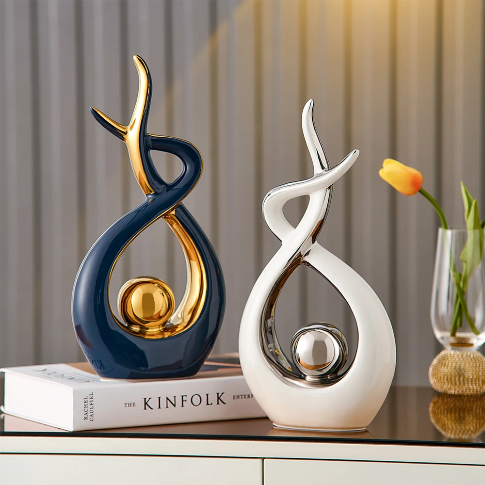 Modern Abstract Ceramic Sculpture