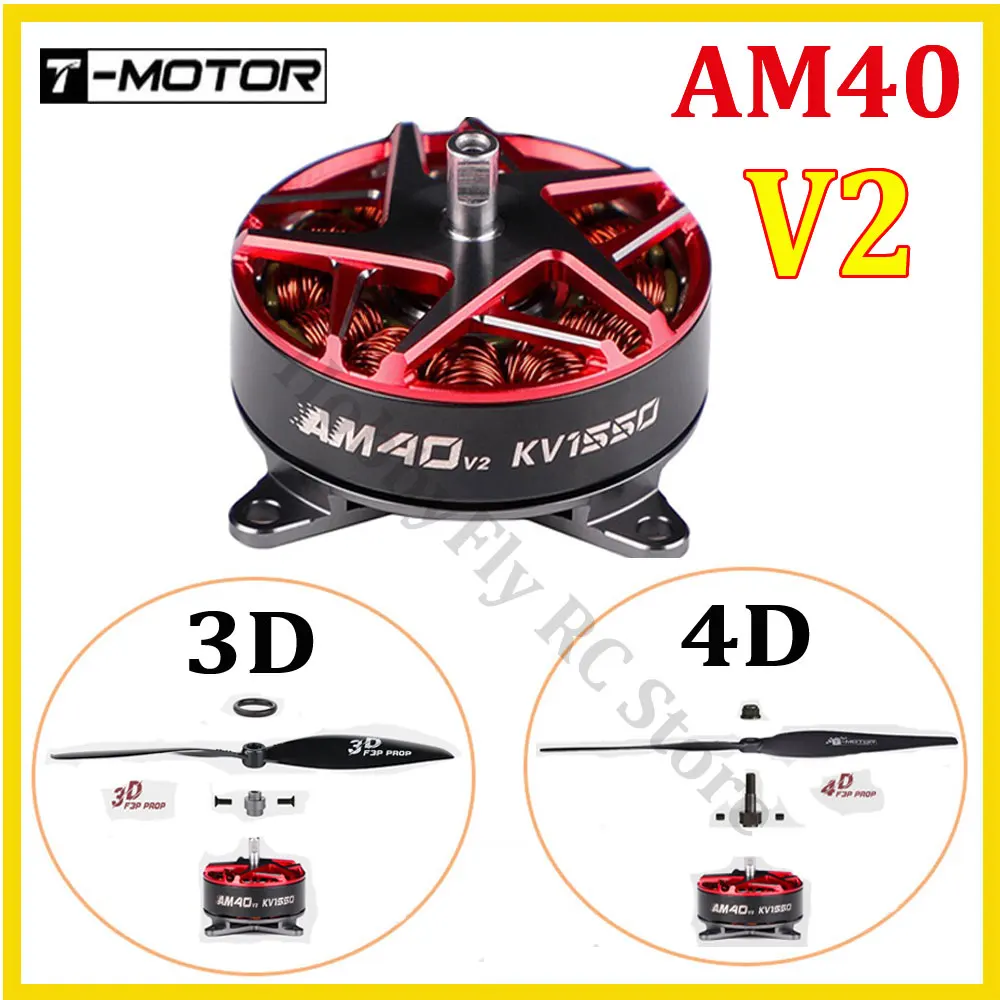 T-MOTOR-AM40-V2-3D-4D-KV1550-KV1880-F3P-2-3S-Brushless-Motor-for-RC ...