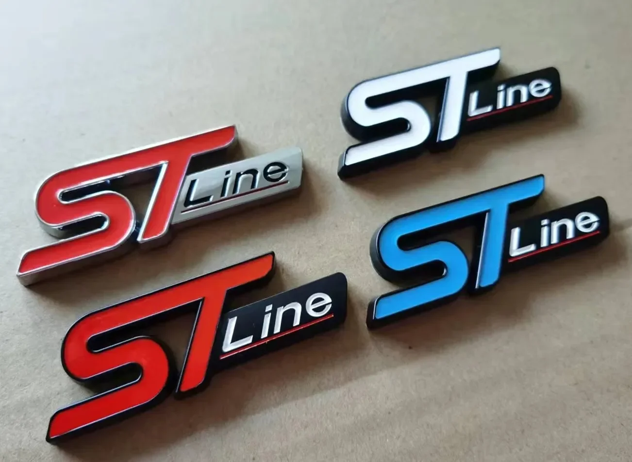 1X-Metal-STLine-ST-line-Rear-Car-Emblem-Badge-Chrome-Sticker-for-FORD ...