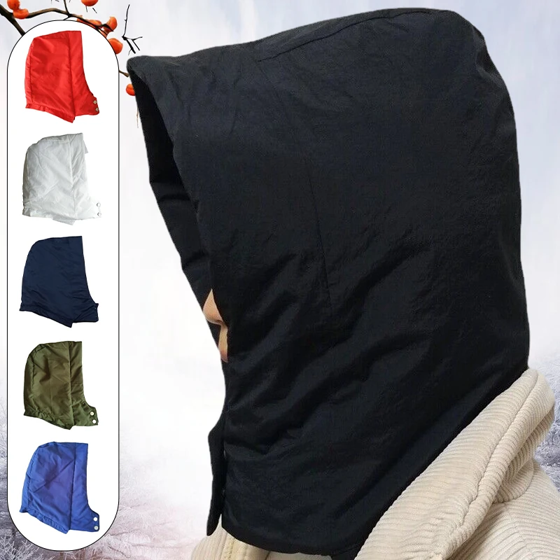 Winter-Hooded-Collars-Fake-Hat-Sweater-Hat-Cotton-Padded-Detachable ...