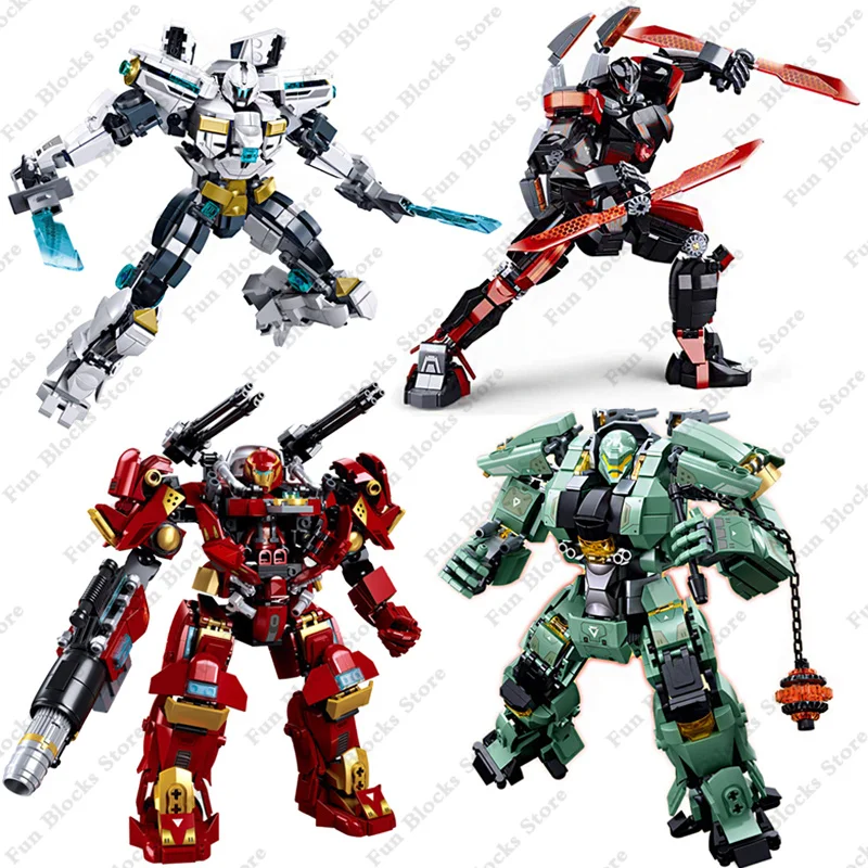 Sluban-Pacific-Rim-Hunter-Robot-Mecha-Warrior-Building-Blocks-Athena ...