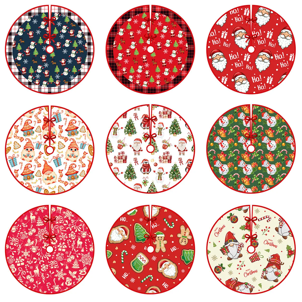 Christmas-Tree-Skirt-Snowflake-Santa-Claus-Printed-Xmas-Tree-Bottom ...