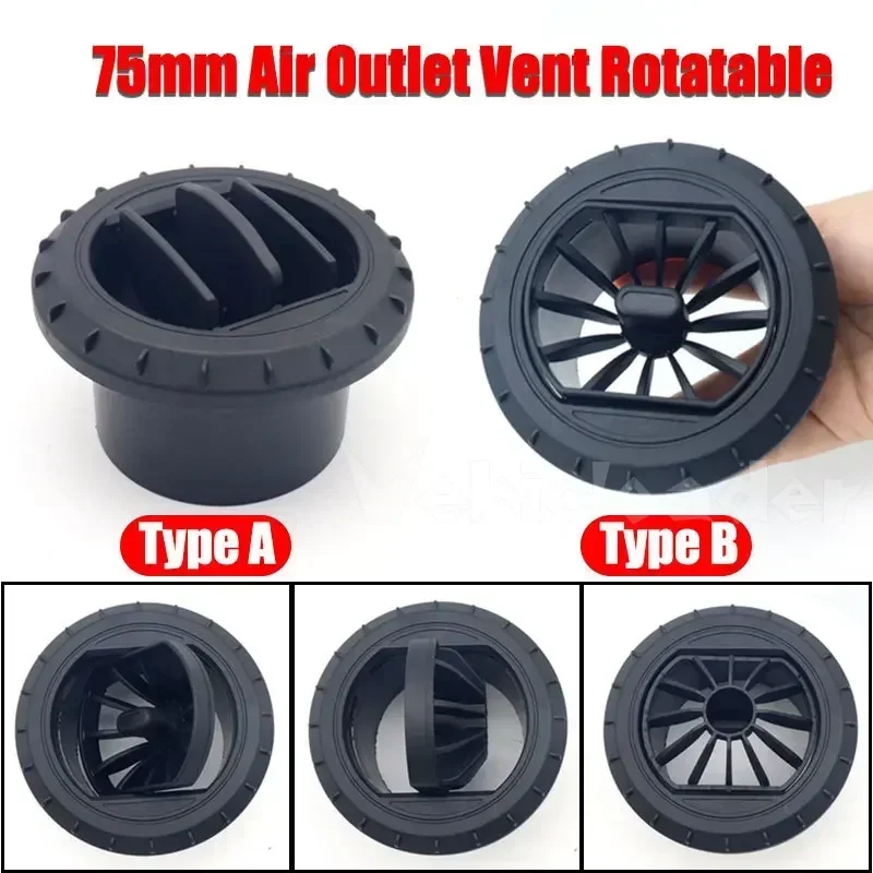 75mm-Car-Air-Vent-Outlet-Rotatable-Air-Diesel-Heater-Air-Conditioner ...