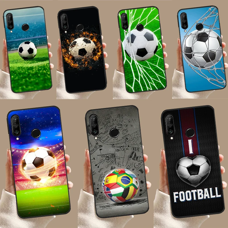 Football-Soccer-Ball-Case-For-Huawei-Nova-5T-3i-7i-8i-11i-Y60-Y70-Y90 ...