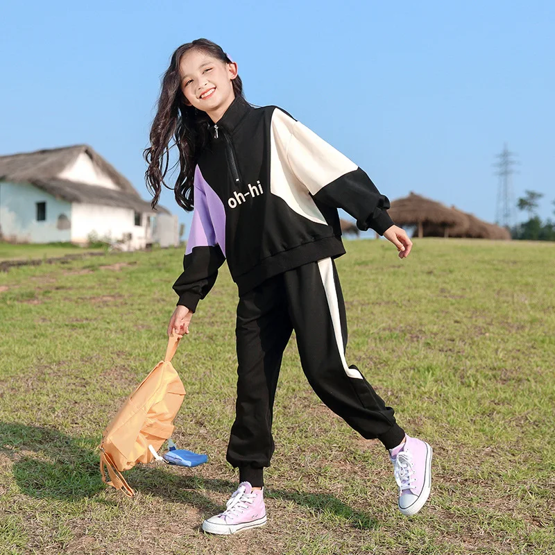 Children-S-Clothing-Sets-Girls-Sports-Suits-Spring-New-Long-Sleeved ...