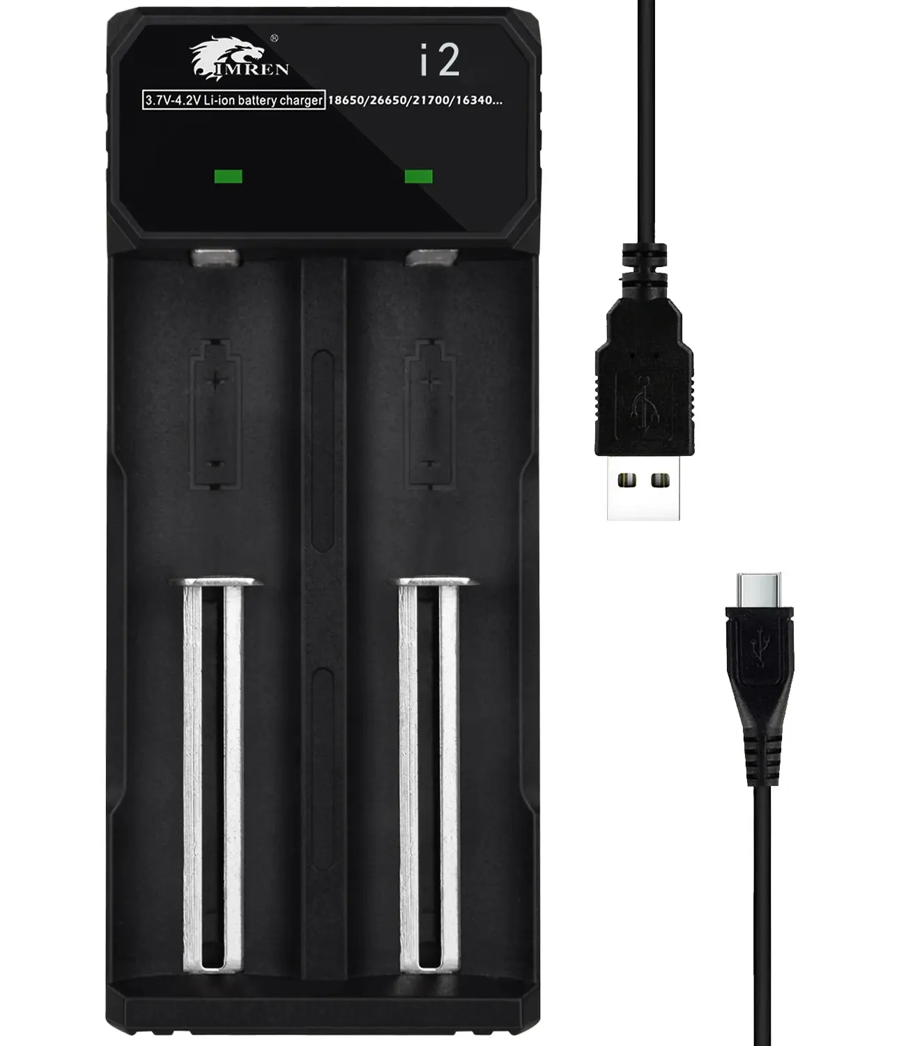 IMREN-I2-2slot-Rechargeable-Batteries-USB-Charger-For-14500-16650-17650-18650-26650-21700-18350 ...