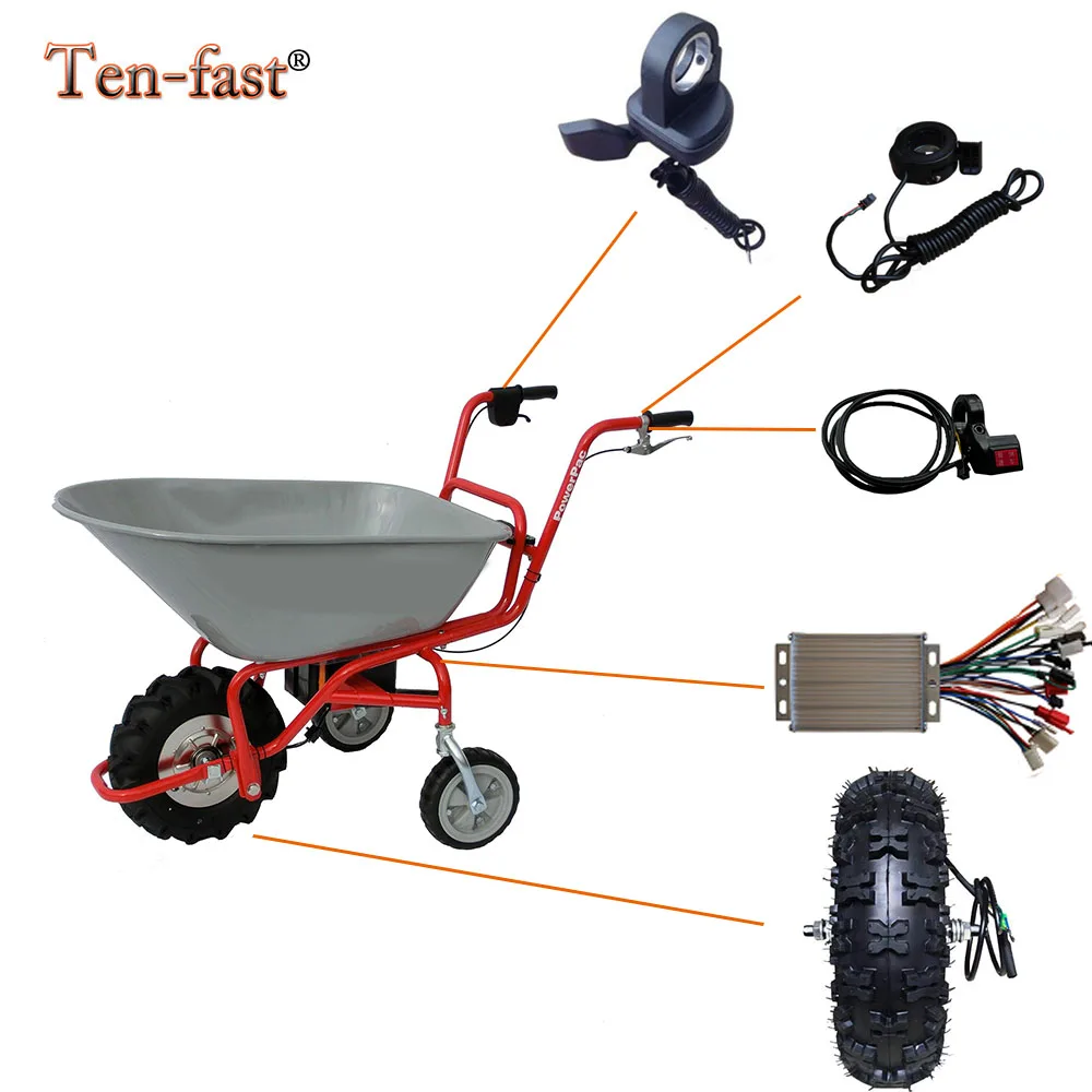 Electric-Wheelbarrow-Hub-Motor-Kits-13inch-High-Torque-DC-Brushless ...