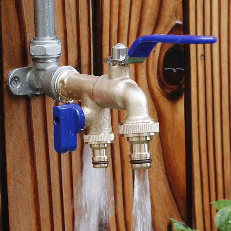 Rubinetto-dell-acqua-a-doppia-testa-1-2-3-4-connettore-del-separatore-d ...