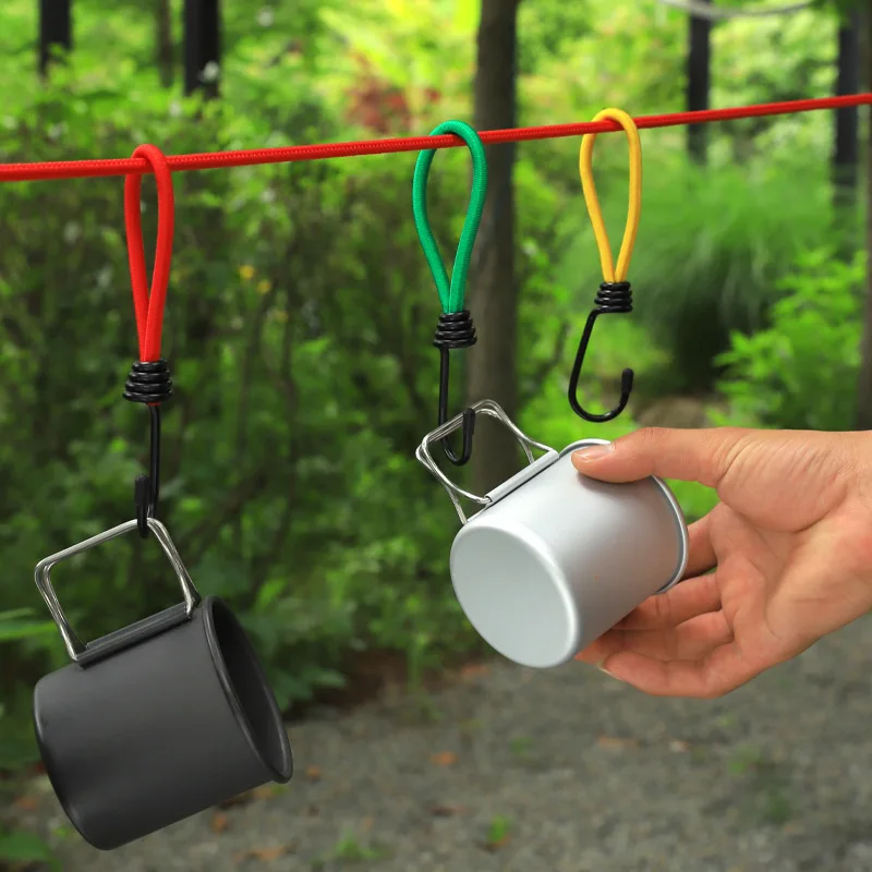 Outdoor-5pcs-Portable-Tent-Elastic-Rope-Cord-with-Hook-Camping-Tent ...